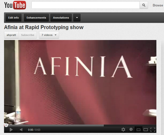 Rapid Prototyping Show – Afinia 3D Store